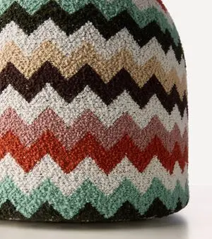 Missoni Panettone Riccio Zigzag Bouclé Pouf
