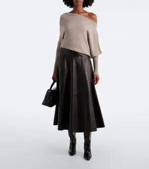 Altuzarra Paxi Asymmetric Cashmere Sweater - Brown