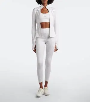 Adidas By Stella McCartney Logo Leopard-print Jacket
