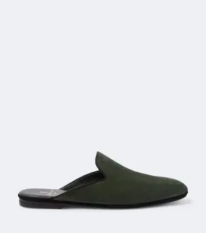 Rubinacci Suede Slippers - Green
