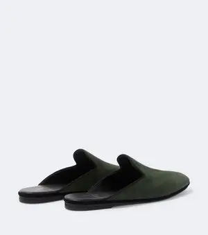Rubinacci Suede Slippers - Green