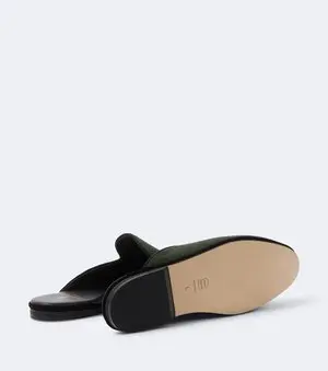 Rubinacci Suede Slippers - Green