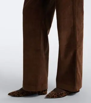 AYA MUSE Chocolate Corduroy Wide-leg Pants