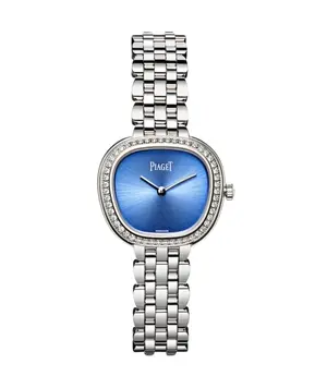 PIAGET Embellished Stainless Steel Quartz Watch - Silver