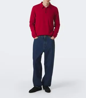 Sunspel Cashmere Polo Sweater