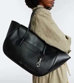 Polo Ralph Lauren Blaze Leather Shoulder Bag - Black