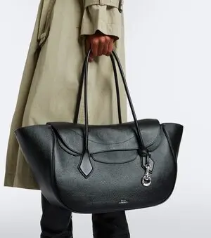 Polo Ralph Lauren Blaze Leather Shoulder Bag - Black