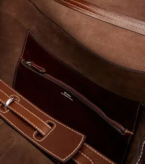 Polo Ralph Lauren Blaze Leather Shoulder Bag - Brown