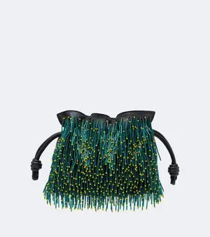 Loewe Flamenco Mini Beaded Leather Clutch