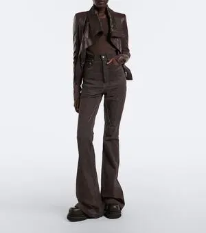 Rick Owens Beatle Leather Platform Chelsea Boots - Brown