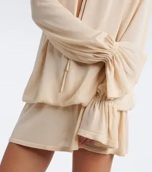 AYA MUSE Cryo Ruffled Minidress