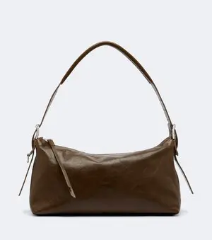 LEMAIRE Small Belted Shoulder Bag - Brown