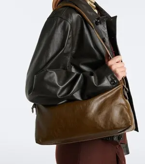 LEMAIRE Small Belted Shoulder Bag - Brown