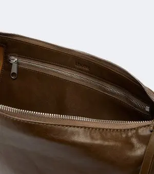 LEMAIRE Small Belted Shoulder Bag - Brown
