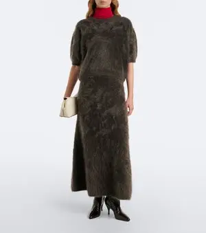 LISA YANG Cashmere Midi Skirt