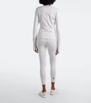 Adidas By Stella McCartney Logo Leopard-print Leggings