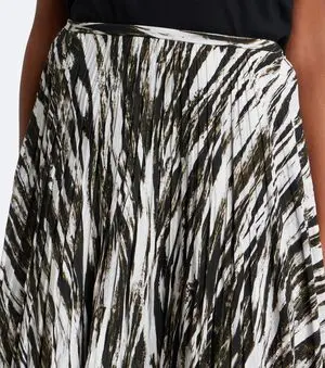 Proenza Schouler Runa Printed Pleated Midi Skirt - Multicoloured