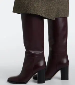 GIANVITO ROSSI Santiago Knee-high Leather Boots