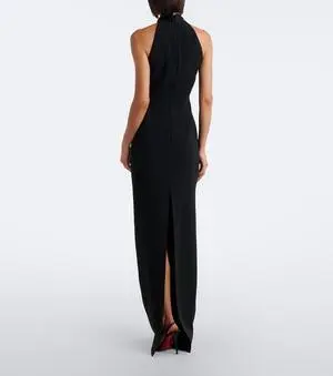 David Koma Embellished Halterneck Gown