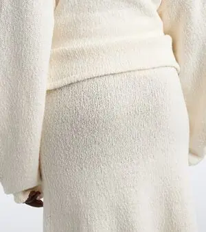 AYA MUSE Knitted Cotton Midi Skirt