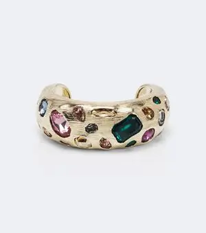 JIMMY CHOO Crystal-embellished Bangle - Gold