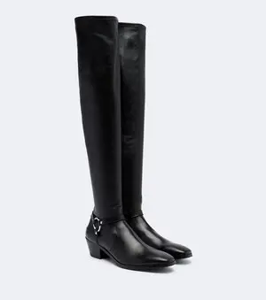TOM FORD Leather Over-the-knee Boots - Black