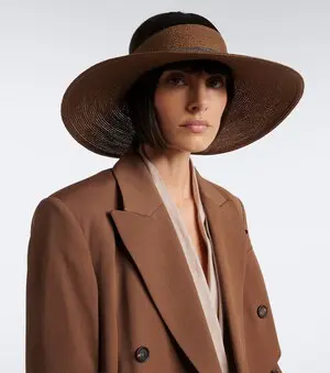 Brunello Cucinelli Monili Visor - Brown