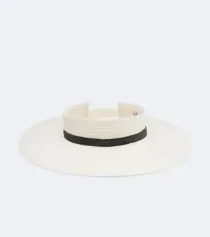 Brunello Cucinelli Monili Visor - White