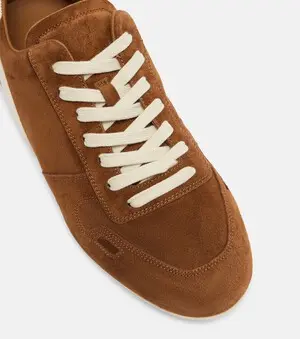 Rick Owens Suede Lace-up Sneakers - Brown