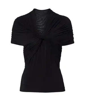 Tove Hadara Gathered Top - Black