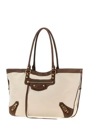 Balenciaga Sand Canvas Le City Shopping Bag - Brown