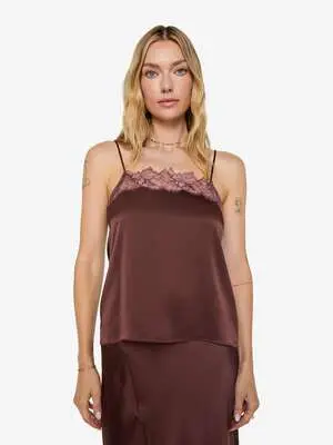 Sablyn Haya Lace Trim Camisole Top Cinnabar Multi