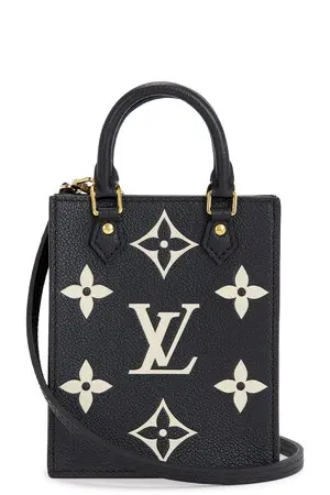 FWRD RENEW Louis Vuitton Empreinte Monogram Giant Petit Sac Plat Tote Bag - Black