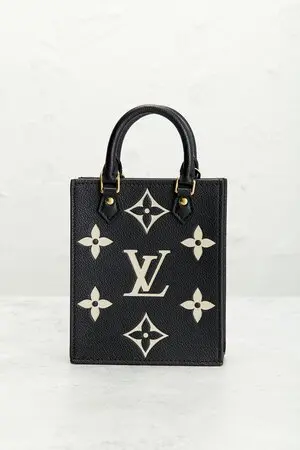 FWRD RENEW Louis Vuitton Empreinte Monogram Giant Petit Sac Plat Tote Bag