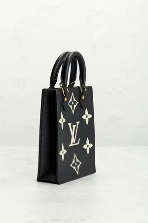 FWRD RENEW Louis Vuitton Empreinte Monogram Giant Petit Sac Plat Tote Bag