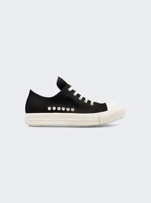 Rick Owens Extreme Low Top Sneakers And Milk - Black