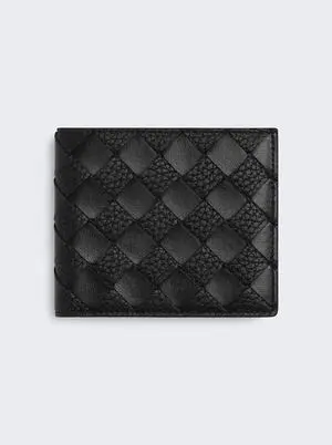Bottega Veneta Intrecciato Bi-fold Wallet - Black
