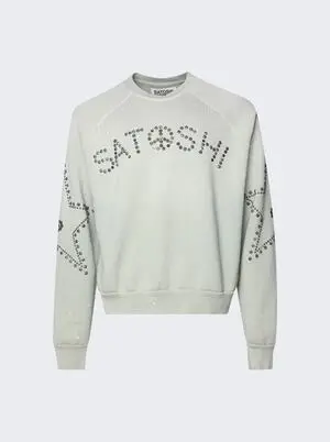 SATOSHI NAKAMOTO Star Studded Crewneck