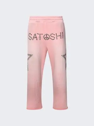 SATOSHI NAKAMOTO Star Studded Sweatpant Dusty - Pink