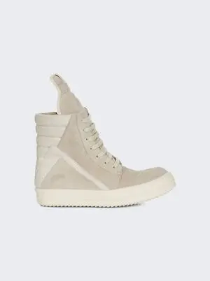 Rick Owens Geobasket High Top Sneakers - Ivory