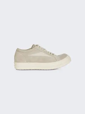 Rick Owens Suede Lace-up Sneakers - Ivory
