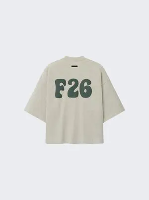 Fear Of God Boxy Fit Merch Tee Vanilla Heather