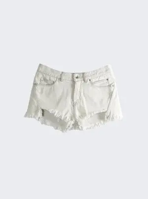 RICK OWENS Bias Cutoffs Shorts Milk Wash