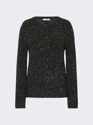 THE ROW Maira Sweater Charcoal Melange
