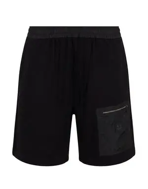 Armani Exchange Cotton French Terry Shorts - Black