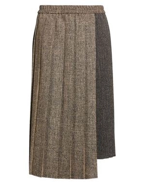 KAOS Midi Skirt Sand Size Polyester, Viscose, Elastane - Beige
