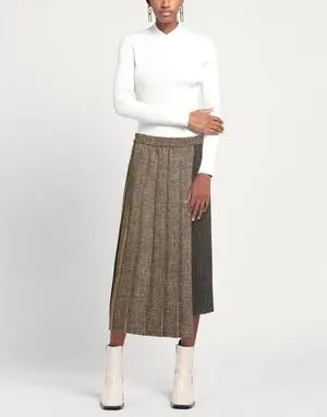 KAOS Midi Skirt Sand Size Polyester, Viscose, Elastane