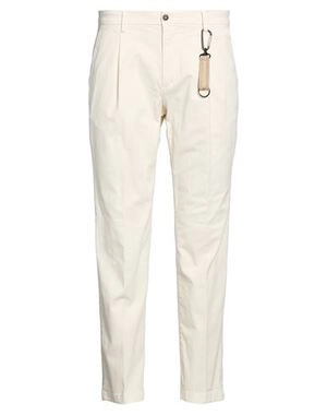 MANUEL RITZ Pants Military Size Cotton, Elastane - White