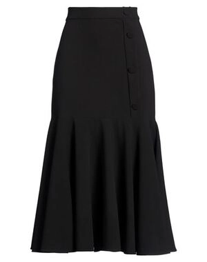 Sandro Midi Skirt Size Polyester, Viscose, Elastane - Black