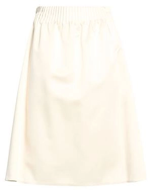 Brunello Cucinelli Midi Skirt Cream Size Acetate, Viscose - White